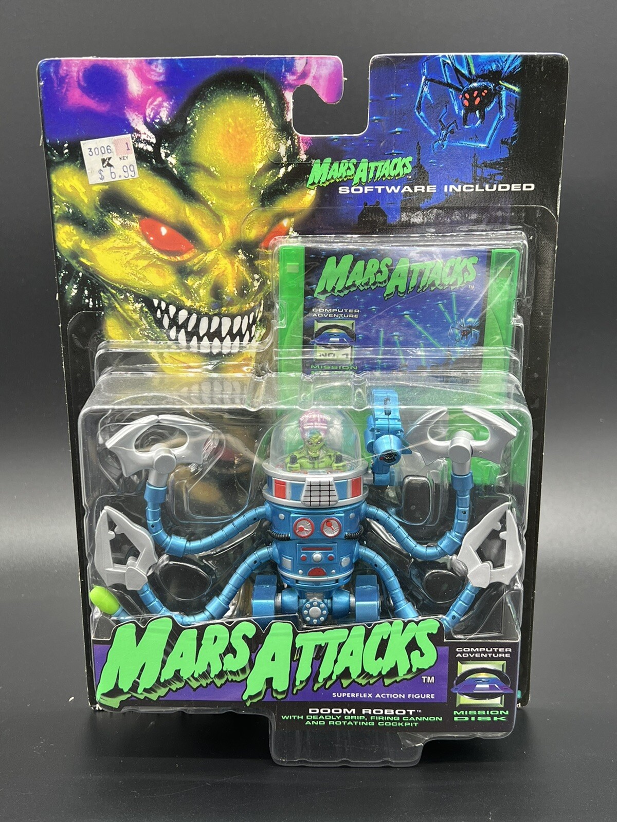 1996 Trendmasters Mars Attacks Doom Saucer Never Opened for sale online ...