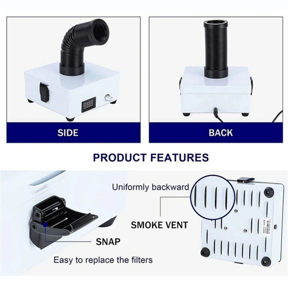 Desktop Fume Extractor 220V Smoking Instrument Soldering Iron Welding ...