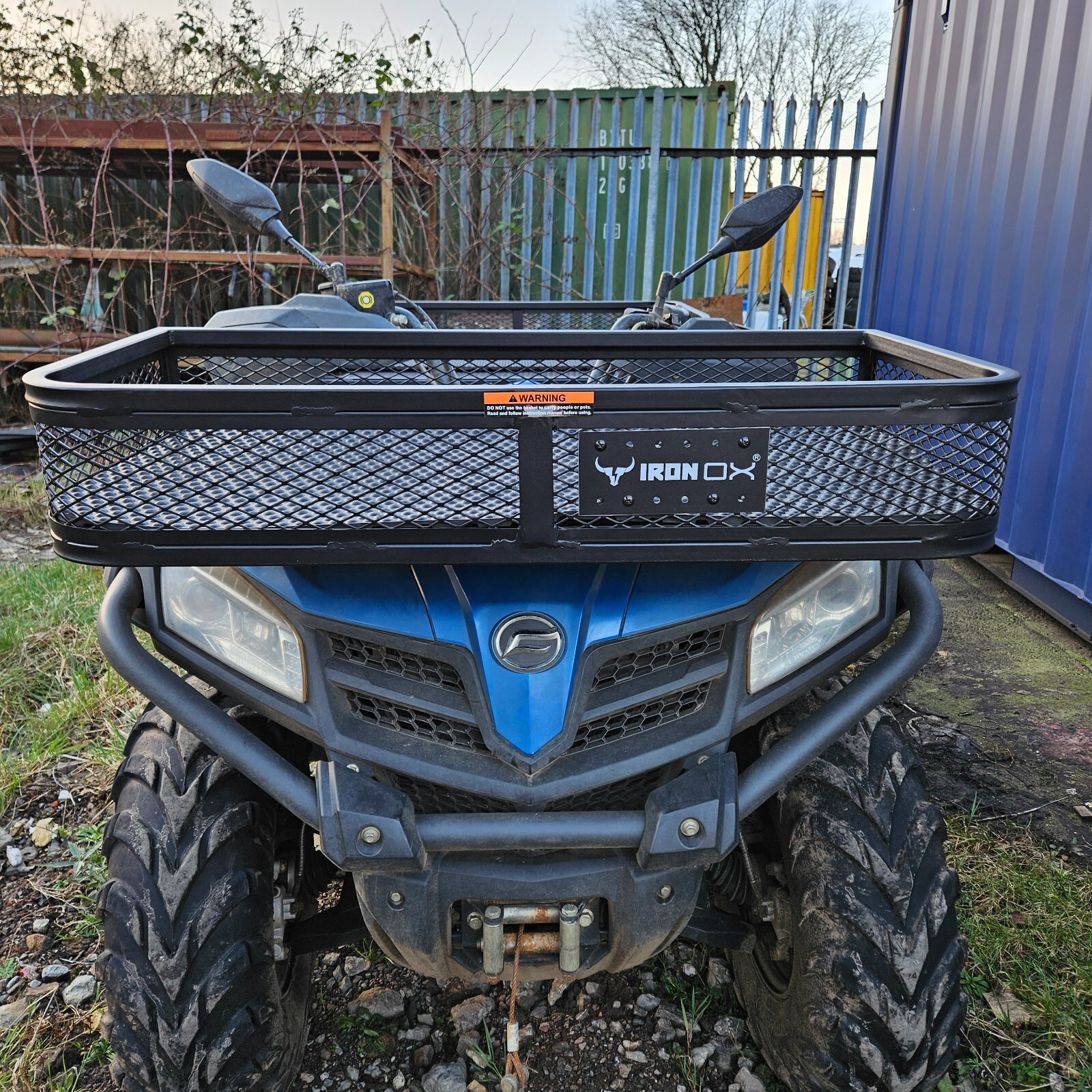 ATV Front Cargo Basket Quad Front Rack Front Box Luggage Carrier Rack ...