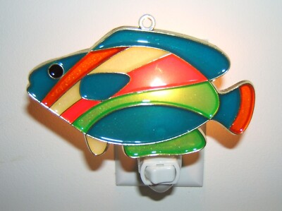 New Colorful Tropical Fish Night Light Coastal Home Decor Free Ship | eBay