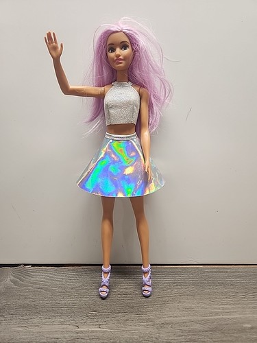 Barbie Popstar Fashion Doll Silver Shiny Silver | eBay