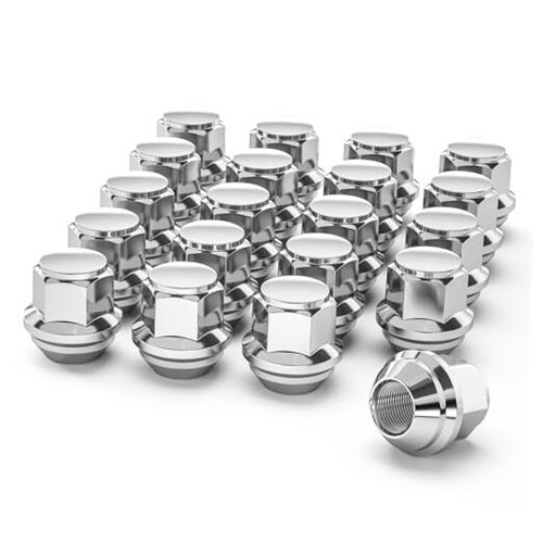 M12x1.5 Lug Nuts, One Piece Chrome OEM Factory Style, 1.25 inches ...