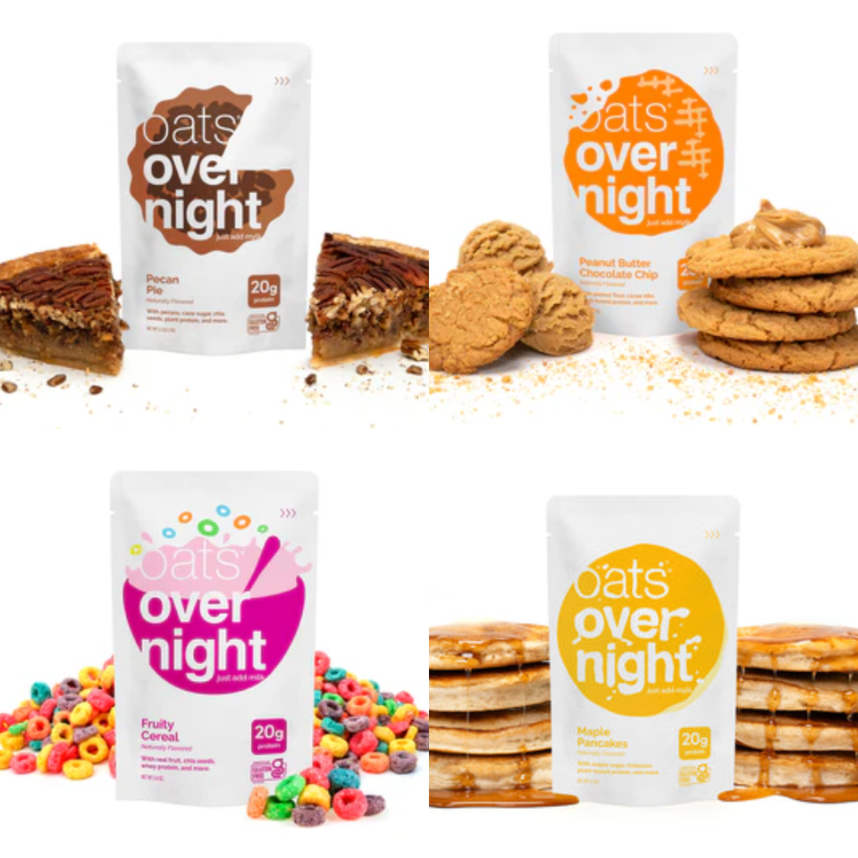 Oats Overnight Variety Pack – High Protein, High Fiber Oatmeal, Best ...