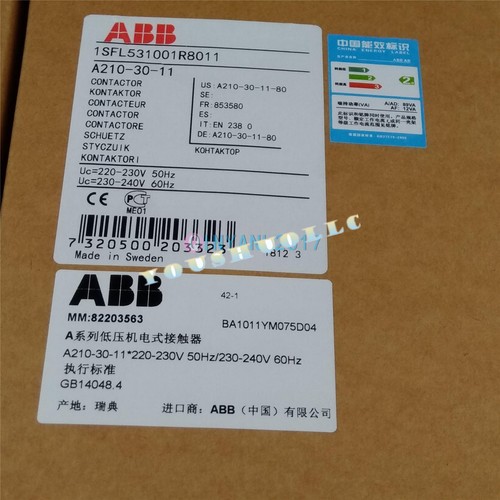 1PC New ABB A210-30-11 220V AC Contactor | eBay