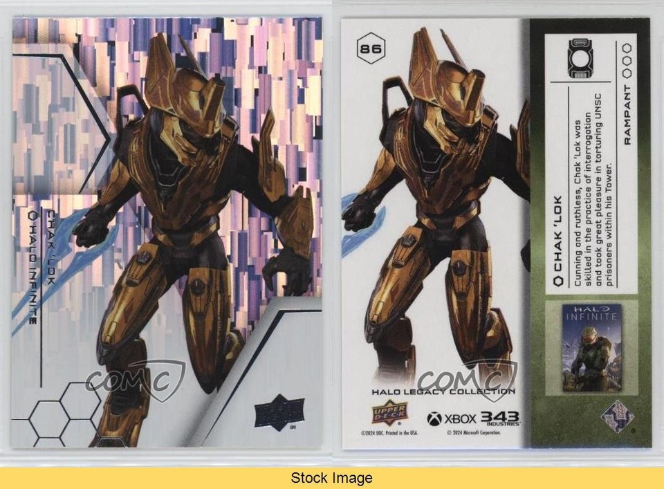 2024 Upper Deck Halo Legacy Collection Rampant Chak 'Lok #86 READ c5r ...