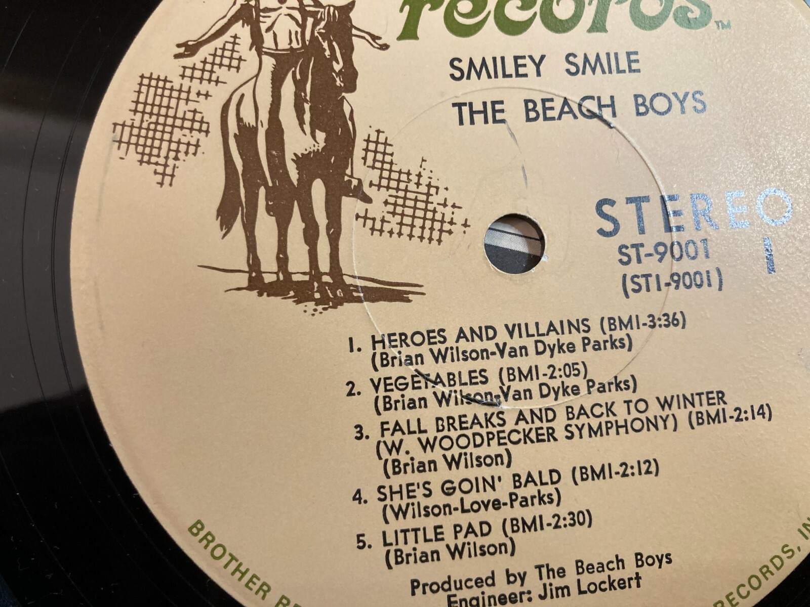THE BEACH BOYS - LP SMILEY SMILE - ST 9001 - BROTHERS RECORDS - NM ...