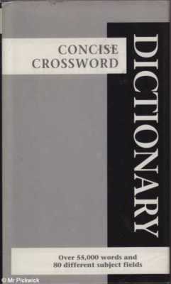 CONCISE CROSSWORD DICTIONARY OVER 55,000 WORDS AND 80 DIFFERENT SUBJECT ...