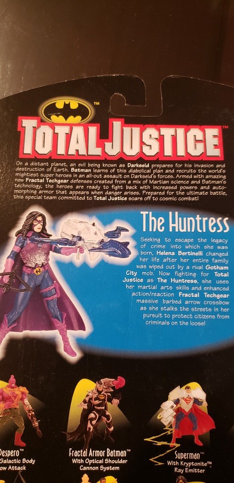 Total Justice The Huntress NEW Sealed Action Figure Kenner 1997 | eBay