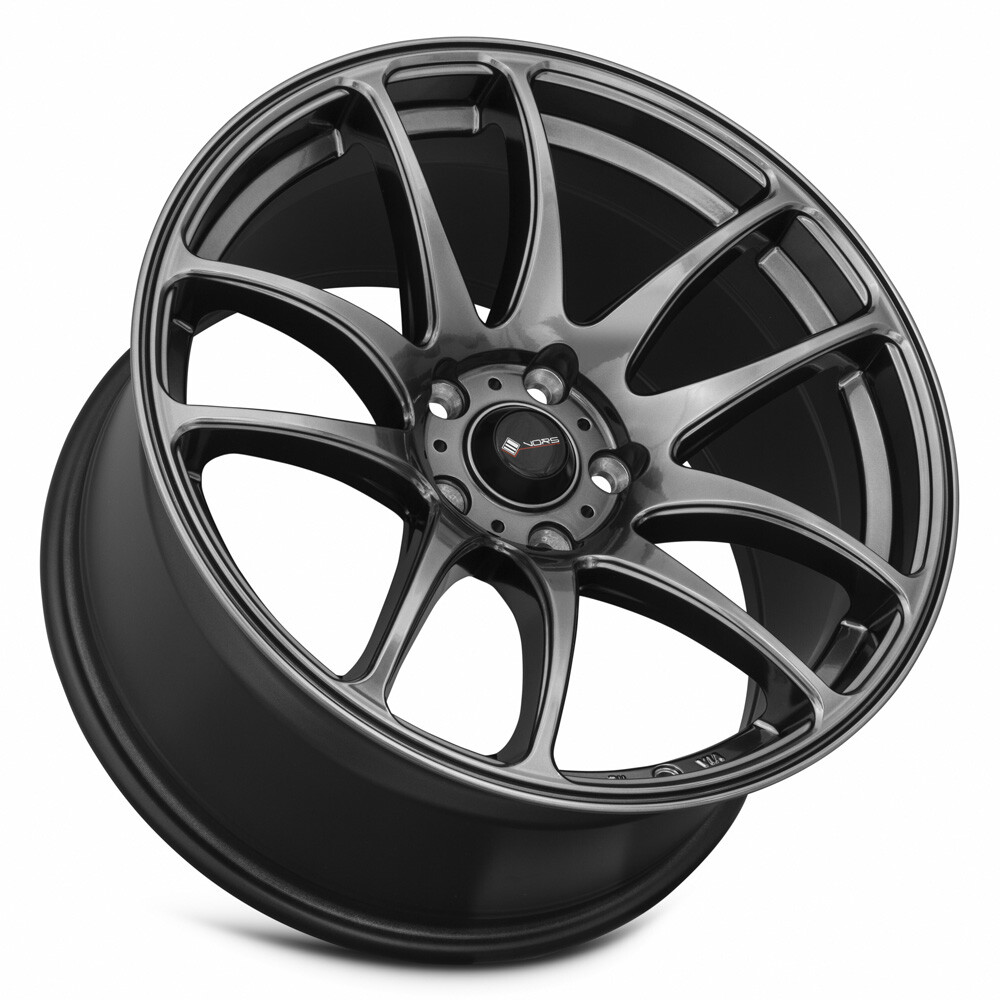 (1) 18x9.5 Vors TR4 5x110 +22 Hyper Black Wheel | eBay