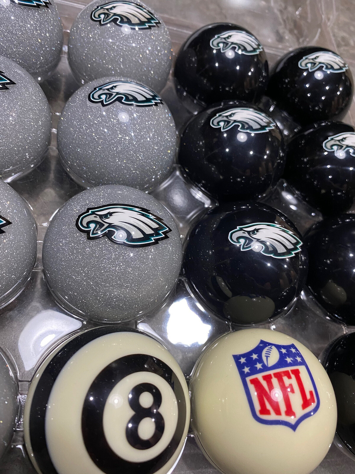 NFL Pool Ball Philadelphia Eagles Billiards Balls New In Open Box Set ...