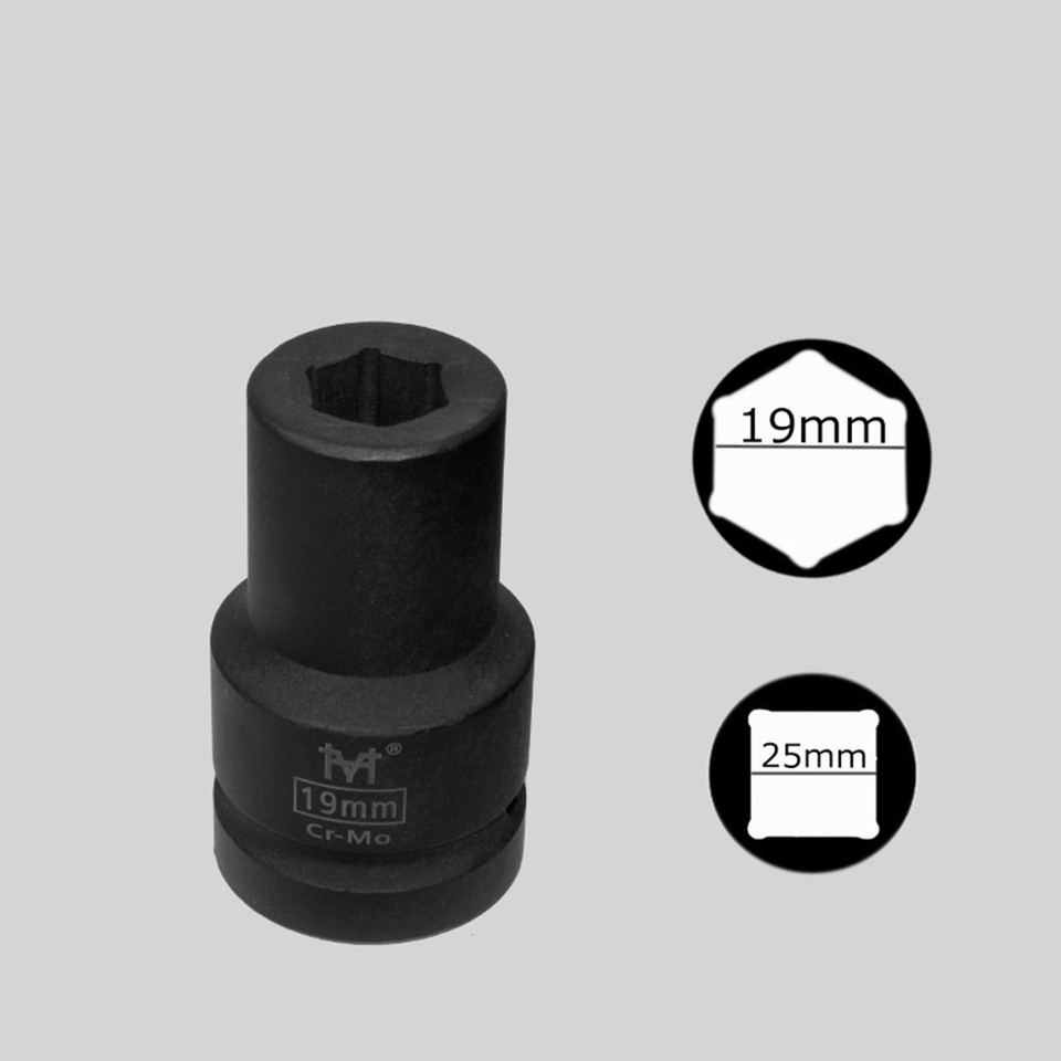 1" Drive Deep Impact Socket 17-46mm 6 Point Hex Nut Bolt Wrench Long ...