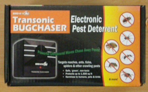 Bird-X Transonic Bugchaser Electronic Bug Crawling Pests Deterrent ...