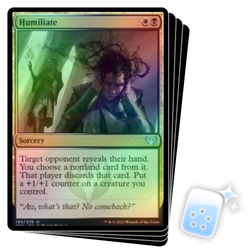 FOIL HUMILIATE X4 Strixhaven: School Of Mages STX Magic MTG MINT CARD ...