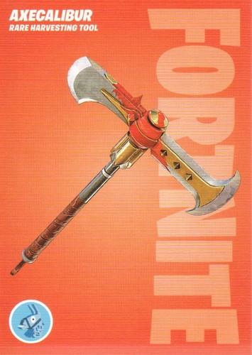 2021 Fortnite S3 Trading Card Harvesting Tool #H15 Axecalibur / Axeroni ...