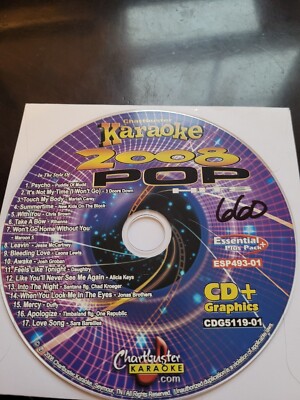 2008 POP CHARTBUSTERS 5119-01 KARAOKE CDG RARE | eBay