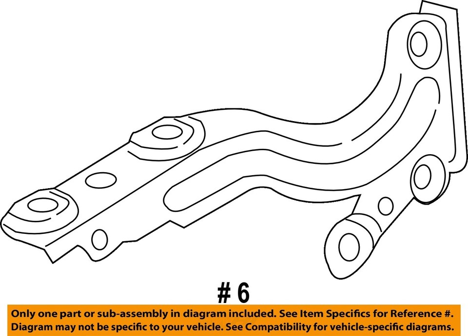 GM OEM 18-24 Enclave Hood Hood Components-Hinge 23432757 | eBay