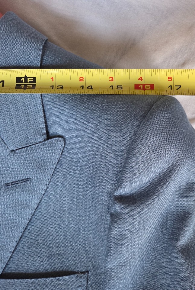 Alexander McQueen Mohair/Silk 2B Light Blue Jacket 38R/48 | eBay