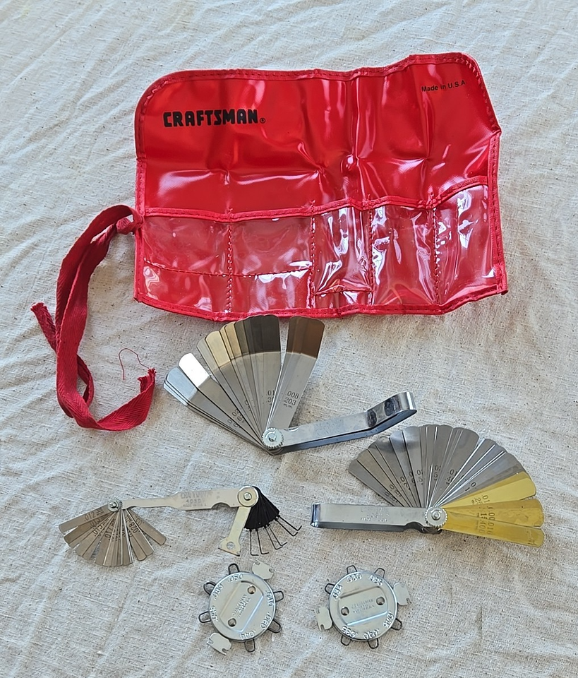 Sears Craftsman USA Nos 5pc Thickness Spark plug Gauge Set Catalog Only ...