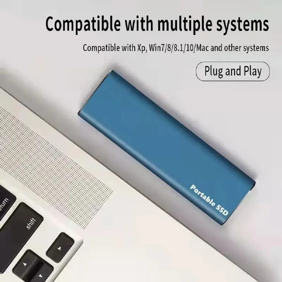 2026 External Hard Drive 32TB USB Portable HDD Expansion Disk Storage ...