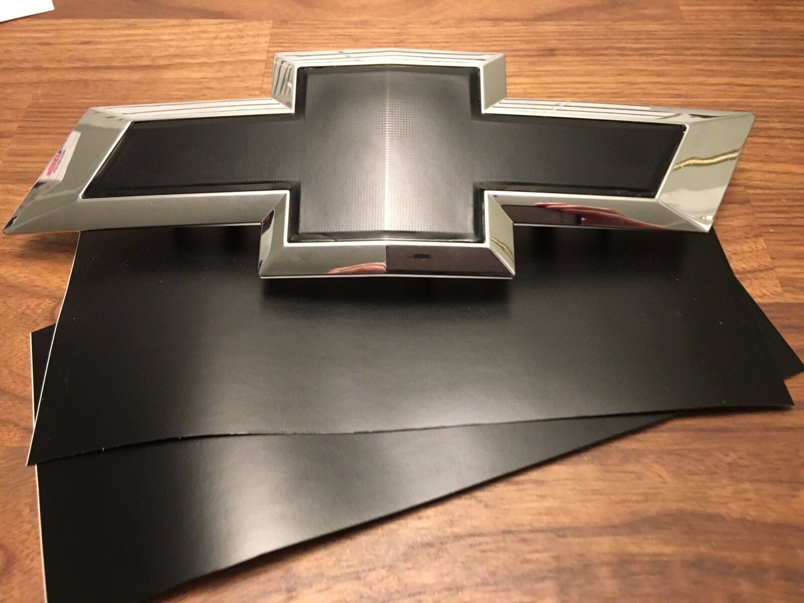 CJ 2 Silverado Matte Black Universal Chevy Bowtie Vinyl Sheets Emblem ...