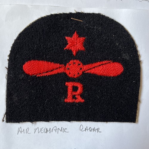 GB Royal Navy WW2 Insigne Air Mechanic Radar Trade Badge Specialist | eBay