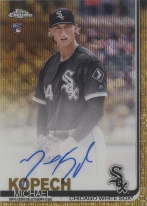 2019 Topps Chrome - Rookie Autographs Michael Kopech #RA-MK Gold Wave ...