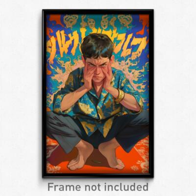 Thai Movie Poster - Boy Feeling Contempt, Glaring Shiny Clothes (Art ...