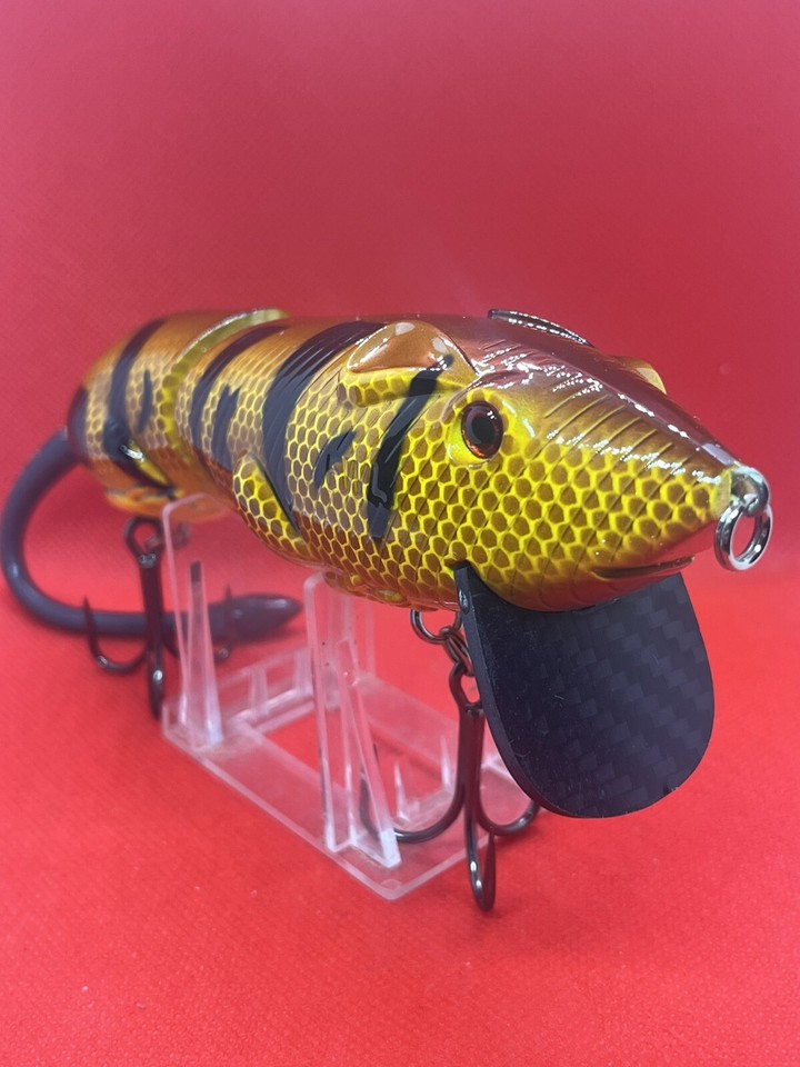 6" 3.4oz HOT MUSTARD FWL MUSK-RAT WAKE RAT BASS STRIPER MUSKY LURE | eBay