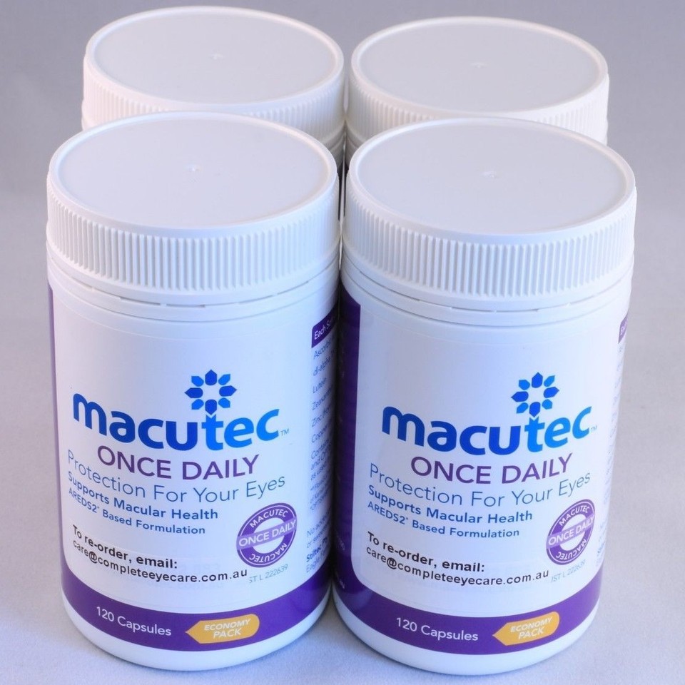 Macutec Once Daily 60 or 120 Capsules protects your eyes Supports ...