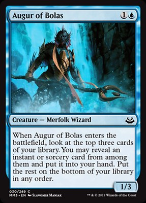 MRM ENGLISH 4x Augure de Bolas (Augur of Bolas) MTG magic MM17 | eBay
