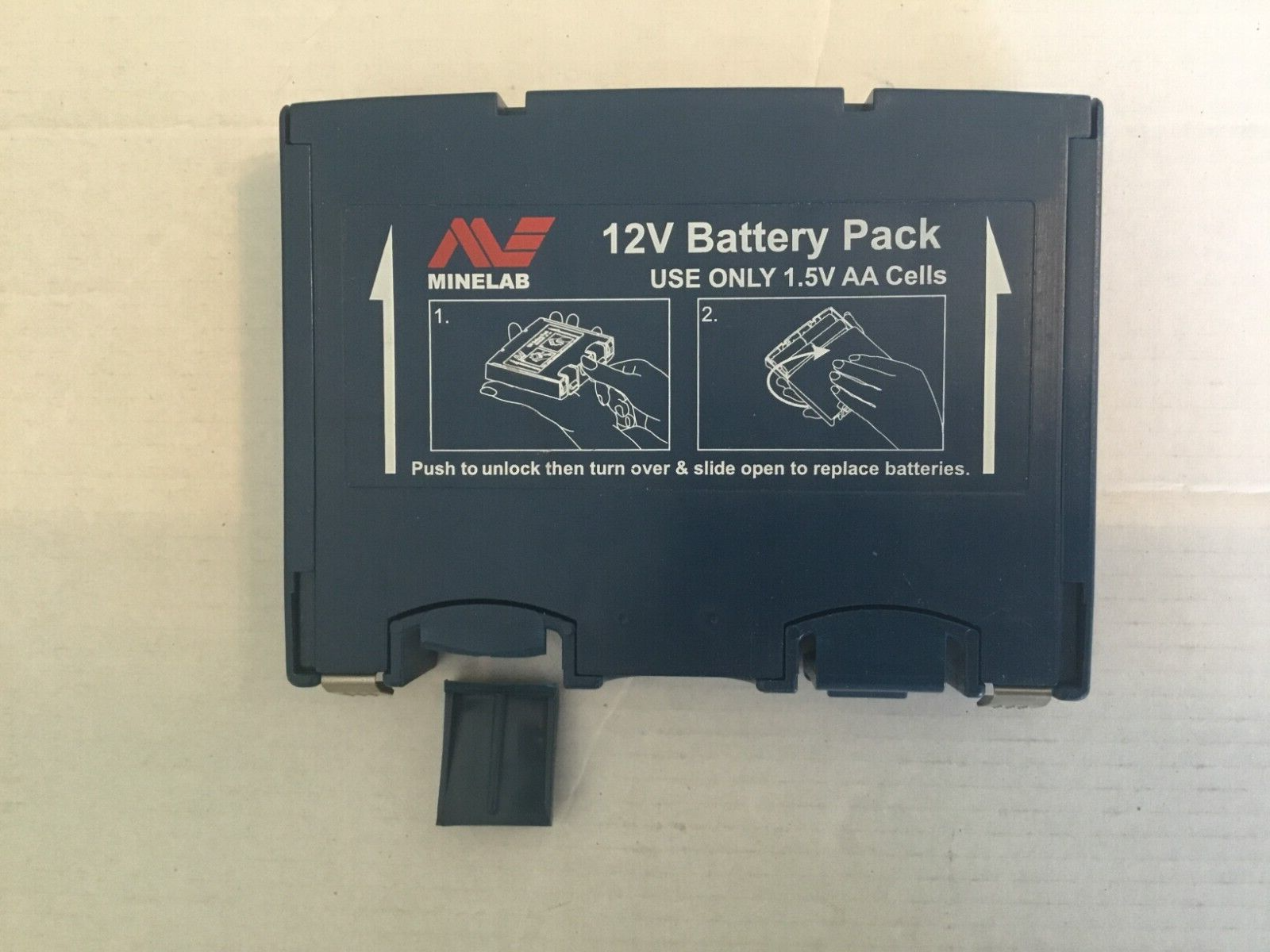 Classic Minelab Blue 12V Alkaline Battery Pack for Sovereign GT, Eureka ...