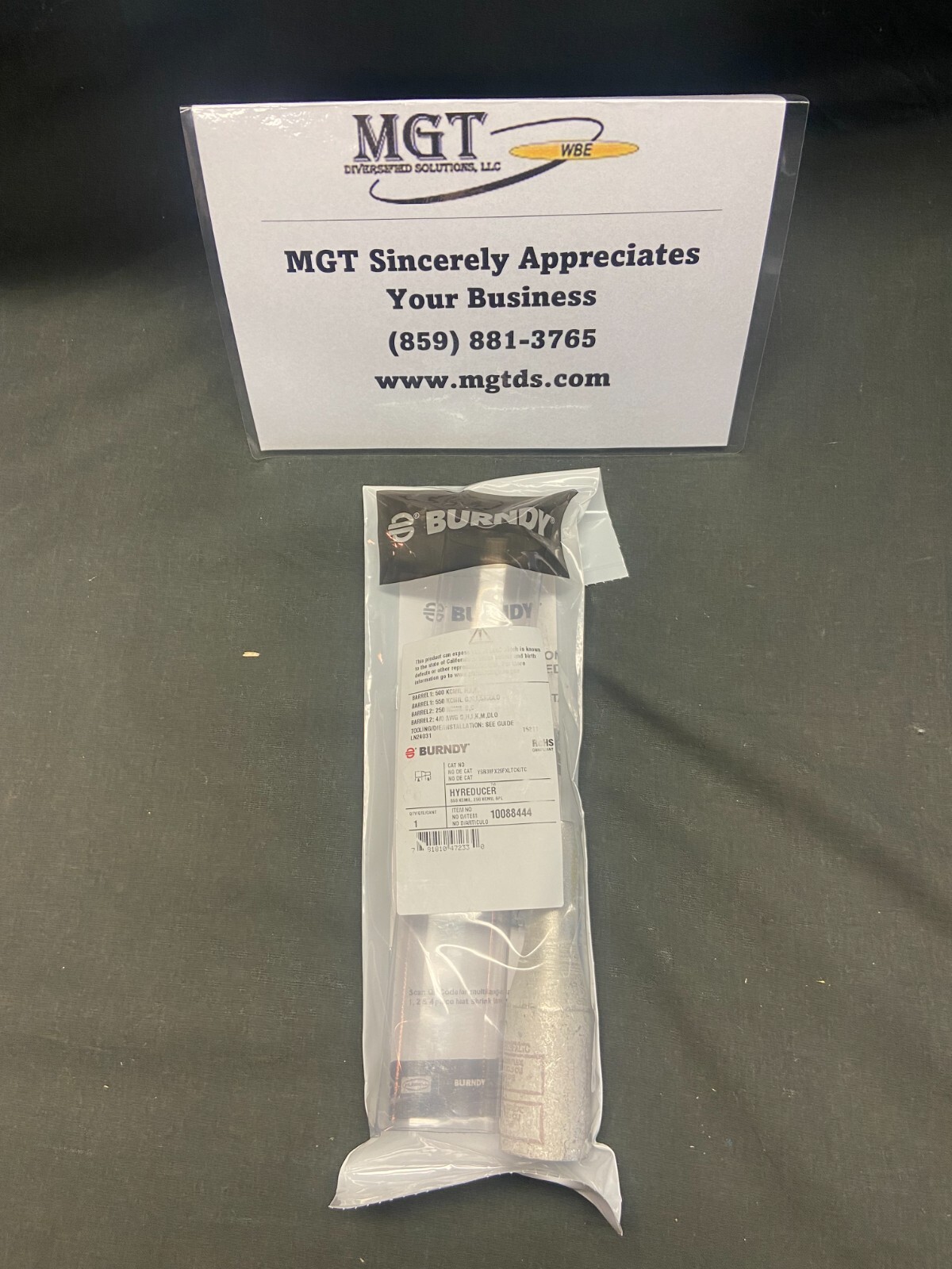 BURNDY YSR38FX29FXLTCKITC Hysplice In-line Reducer Splice Kit for sale ...