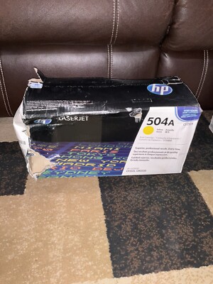 HP 504A LaserJet Yellow Toner Cartridge CE252A CP3525 CM3530 Printer ...