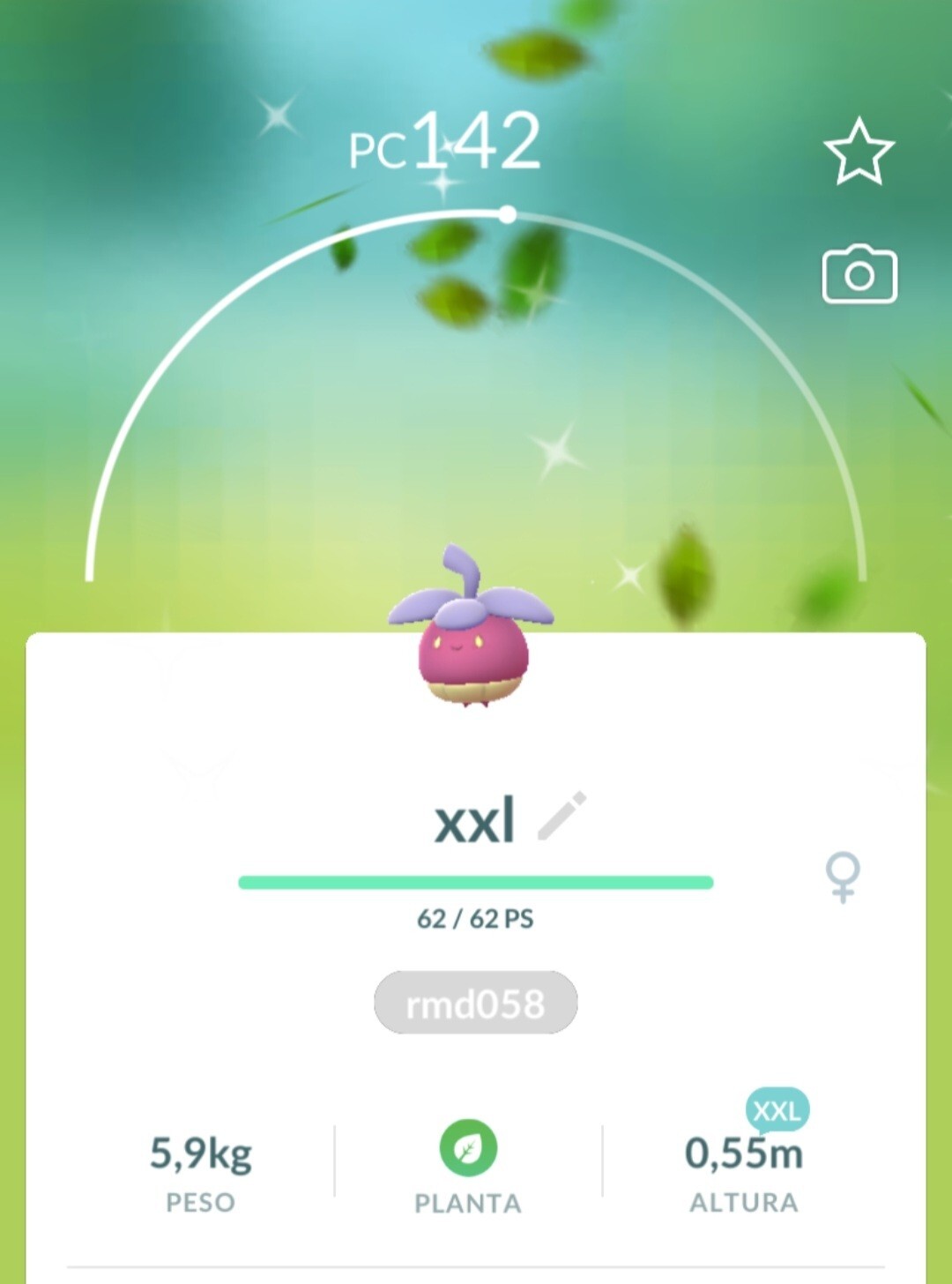 Pokémon Go Shiny Bounsweet XXL Registered Trade | eBay