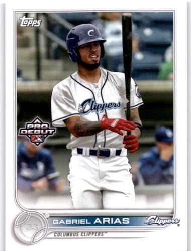 GABRIEL ARIAS 2022 Topps Pro Debut #PD-142 Columbus Clippers | eBay