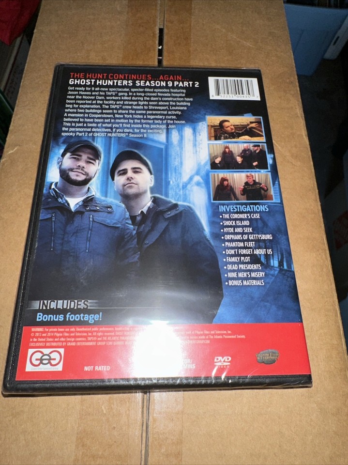 Ghost Hunters: Season 9, Part 2 (DVD, 4-disc Box Set) SyFy VERY RARE ...