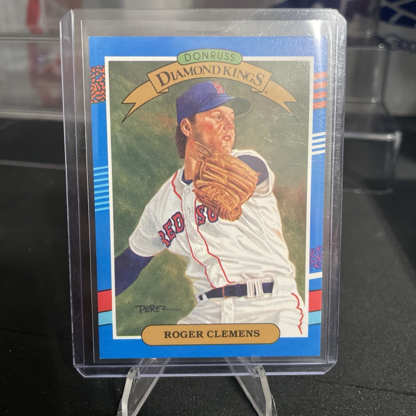 Donruss 1990 Diamond Kings Roger Clemens #9 Error Card No Dot After Inc ...