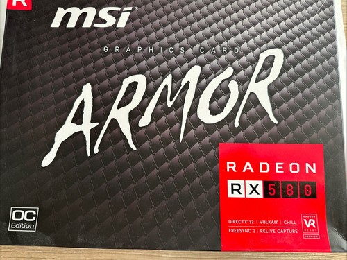 MSI Radeon RX 580 8GB ARMOR 8GB OC GDDR5 AMD Graphics Card Free Ship ...