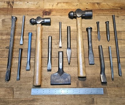 Blacksmith Tools FORGE ANVIL CHISELS Shaping Forging Tools Hammers ...