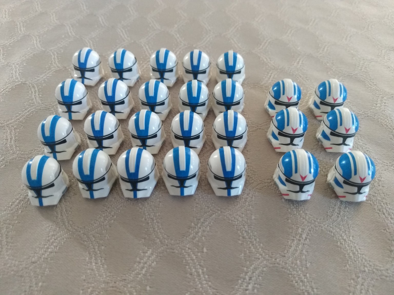 Lot of 26 LEGO CAC RP2 501st Clone Trooper Helmets - Free INT Shipping ...