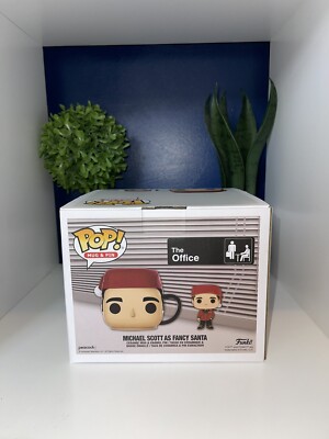 Funko Pop! Michael Scott as Fancy Santa The Office Mug & Pin | eBay