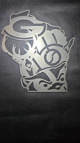 Stainless Steel Wisconsin Bucks Brewers Badgers Packers Logo Sign | eBay