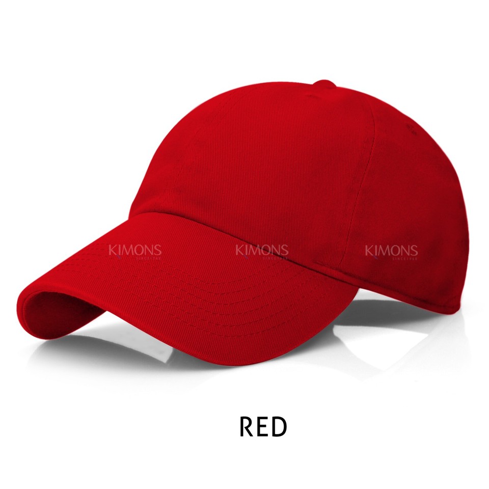 Solid Plain Baseball Cap Cotton men women Ball Hat Dad Hat Polo Washed ...