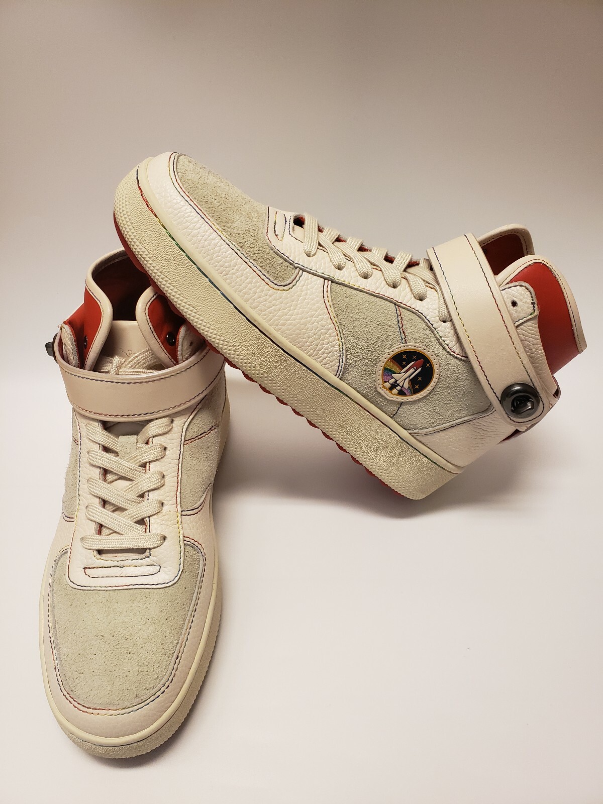 Coach NASA Space Collection Spaceship Beige Hi Top Sneakers G1013 Size ...