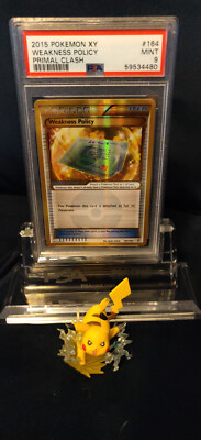 Pokemon TCG: Weakness Policy - Graded PSA 9 MINT 2015 XY Primal Clash ...