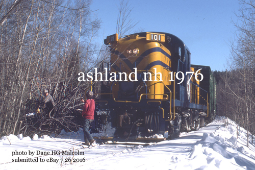 Wolfeboro RR 101 near Ashland Feb 1976 C.Knight,E.Garrett,J.Moore 4x6 ...