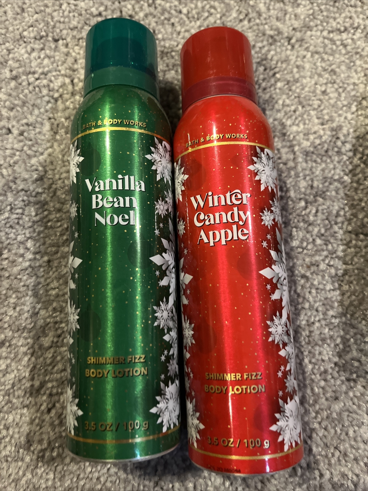 lot 2 shimmer fizz body lotion christmas gift set bath and Body works ...