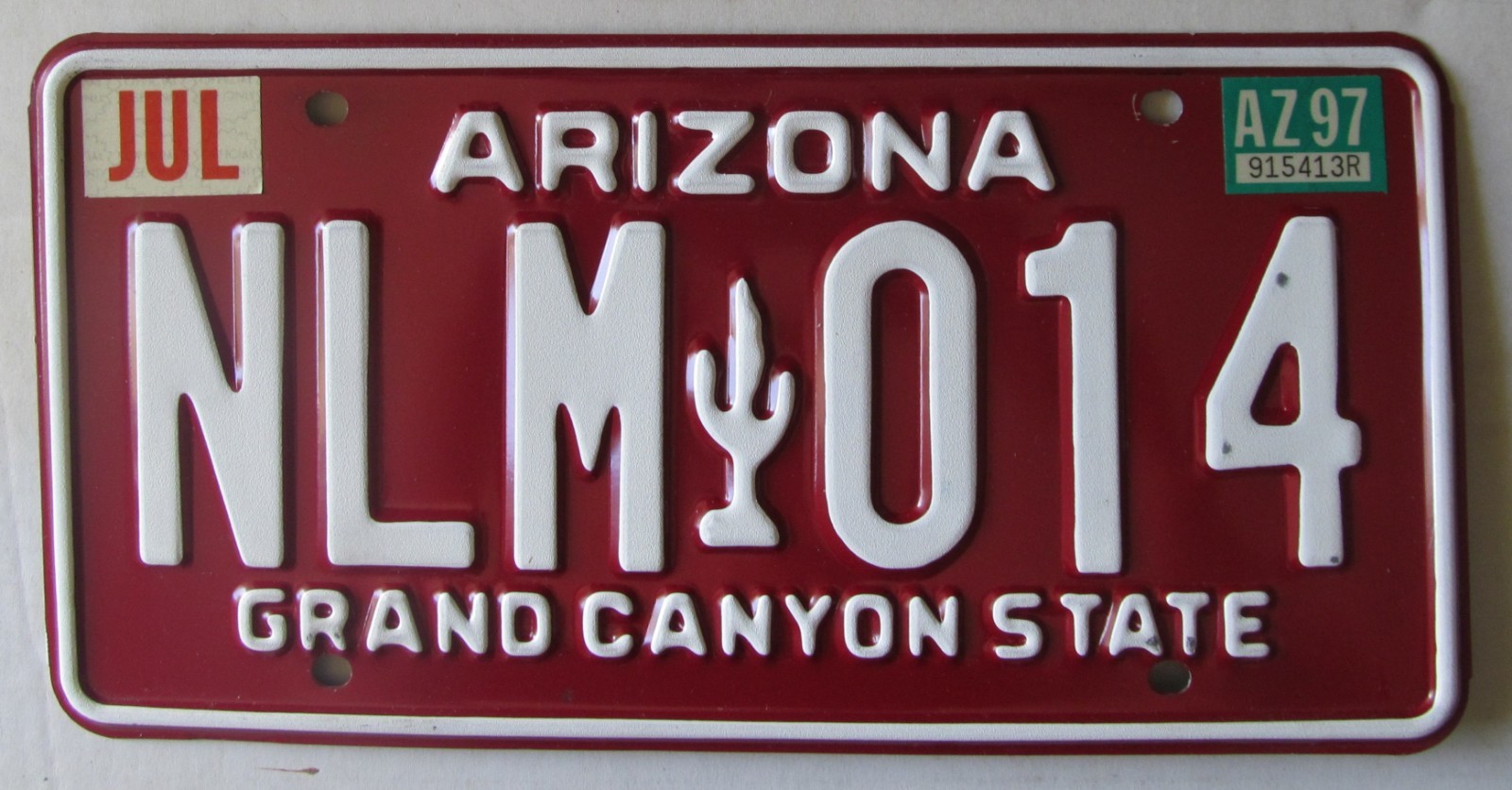 Arizona 1997 License Plate HIGH QUALITY # NLM 014 | eBay