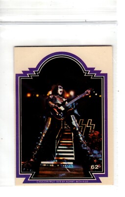KISS COLLECTOR CARD PUZZLE PIECE #62 1978 DONRUSS AND AUCOIN MGT | eBay
