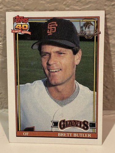 1991 Topps Operation Desert Shield #325 Brett Butler San Francisco ...